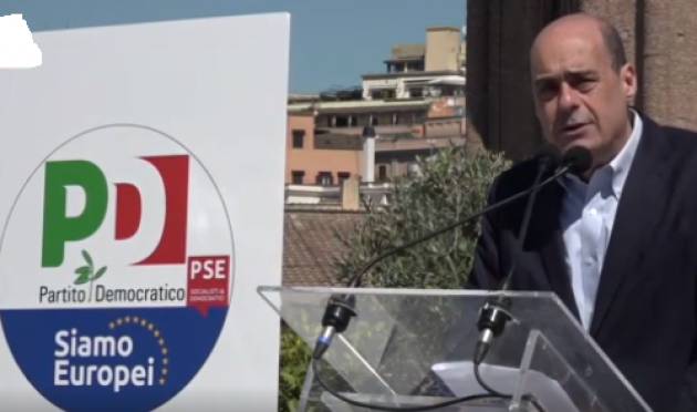 Nicola Zingaretti presenta il nuovo simbolo del Partito Democratico ...