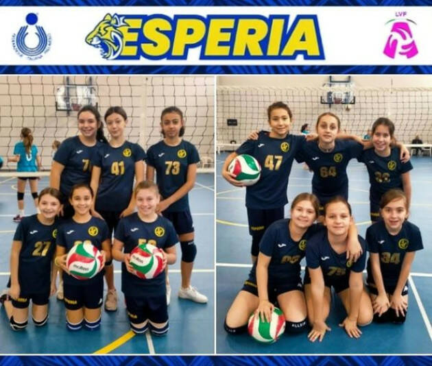 U.S. Esperia Volley - Giovanili alla prima partita