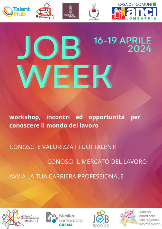 Crema Job Week 2024 con Orientagiovani alla scoperta del mondo del lavoro
