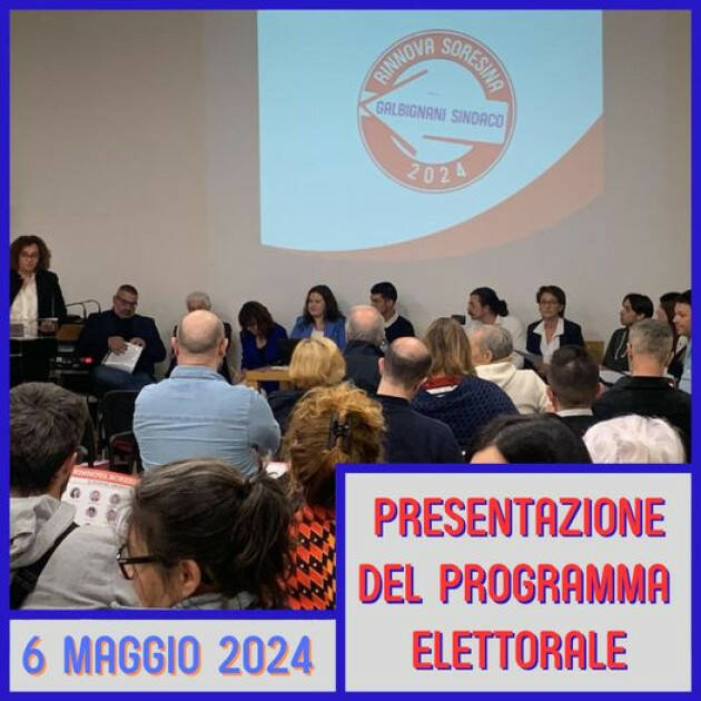 Rinnova Soresina 2024 presenta i candidati ed il programma
