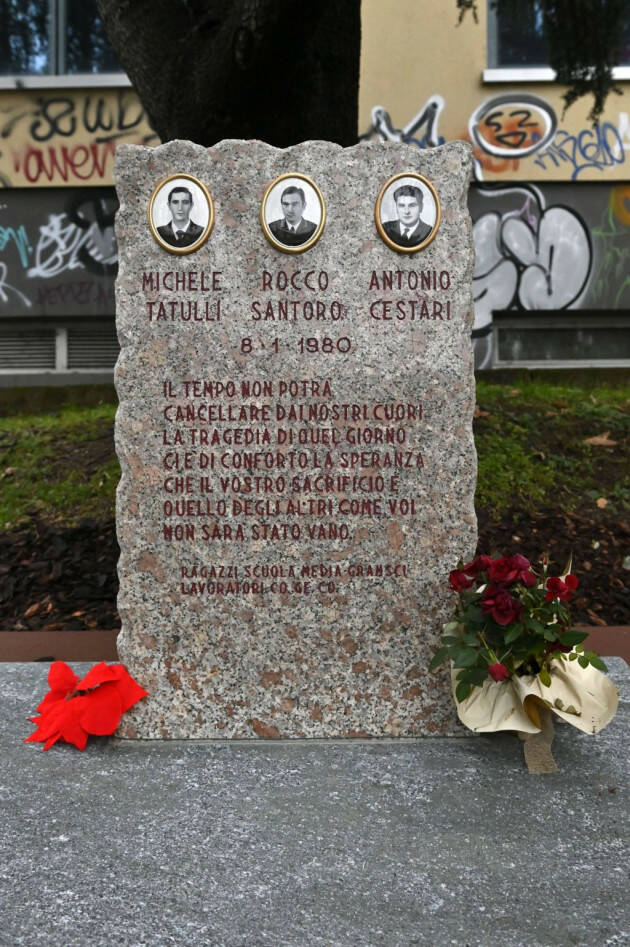 MILANO È MEMORIA. LA CITTÀ RICORDA L'UCCISIONE DI CESTARI, SANTORO E TATULLI