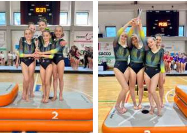 Castelleone PODI per le squadre femminili di ginnastica artistica a Saronno