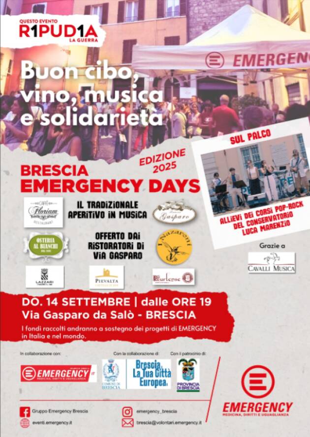 (BS) L’Italia ripudia la guerra come strumento di offesa alla libertà ...